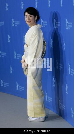 Japanese actress Sayuri Yoshinaga poses at a photo-call for the movie ...