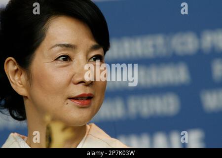 Japanese actress Sayuri Yoshinaga poses at a photo-call for the movie ...