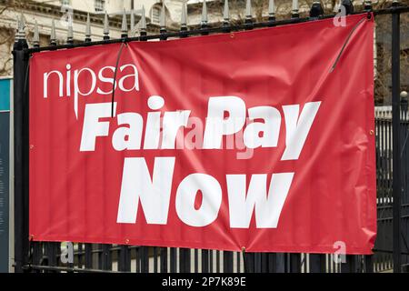 Nipsa union fair pay now strike banner, nipsa is the Northern Ireland ...