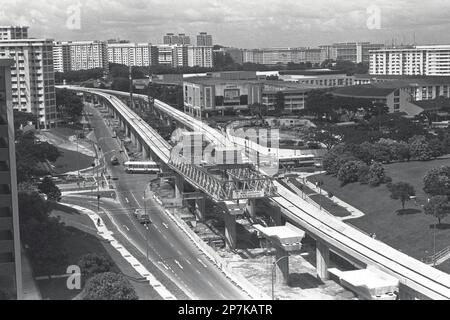 Singapore MRT train 1988 Stock Photo - Alamy