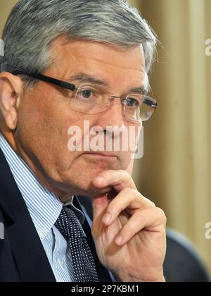 Mr David Conner, CEO of OCBC, at the bank's results annoucement ...