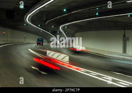 The Central Expressway (CTE) tunnel.(Singapore Press via AP Images ...