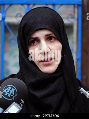 Defne Bayrak, the Turkish wife of Humam Khalil Abu-Mulal al-Balawi, the ...