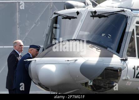 U.S. Air Force Gen. Victor E. Renuart Jr., center, Commander of North ...