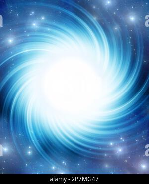 White background with abstract blue radial shape Stock Photo - Alamy