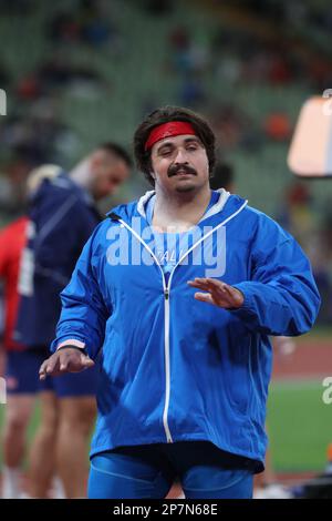 Nick PONZIO in the shot Putt Final at the European Athletics ...