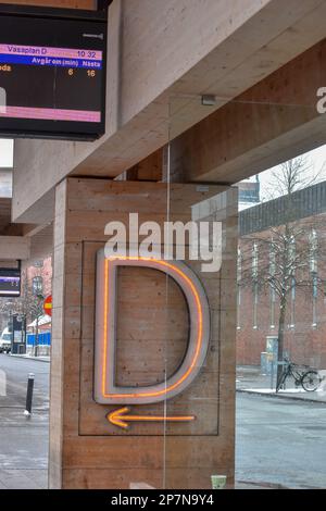 Umea, Norrland Sweden - Large architectural bus stop made in ...