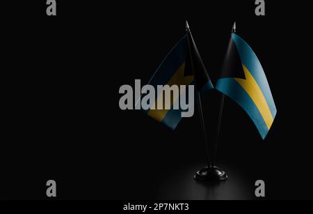 Small national flags of the Bahamas on a white background Stock Photo ...
