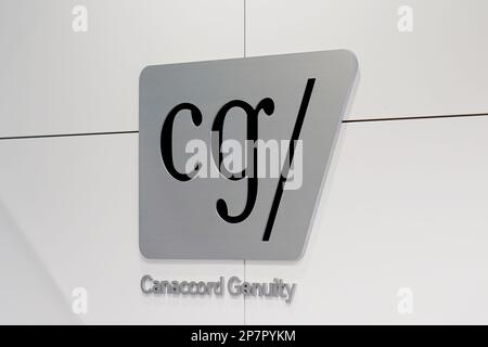 The logo for Canaccord Genuity is shown in Toronto on Wednesday, March ...