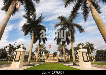Nova Southeastern University's shark statue in Davie, Florida Stock ...