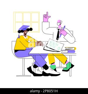 Asking for recommendation letter isolated cartoon vector illustration ...