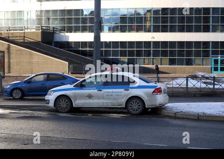 Russian Federation. Saint-Petersburg. Police car, traffic police Stock ...