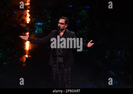 Moscow Region. Singer Artur Pirozhkov (Alexander Revva) presents an award in the ''Singer of the ...