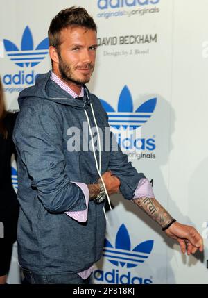 DAVID BECKHAM DAVID BECKHAM & JAMES BOND CELEBRATE LAUNCH OF ADIDAS ...