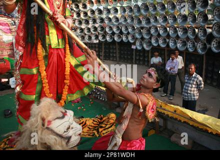 Durga puja Vijayadashami, also known as Dussehra, Dasara Stock Photo ...