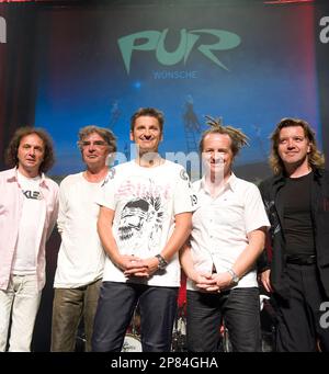 Singer Hartmut Engler from Band Pur before the 28th Jose Carreras Gala ...