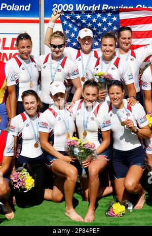 USA's gold medalists Katlin Snyder, Katherine Glessner, Caroline Lind ...