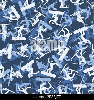 Army texture of snow. Protective camouflage of snowflakes. Vector ...