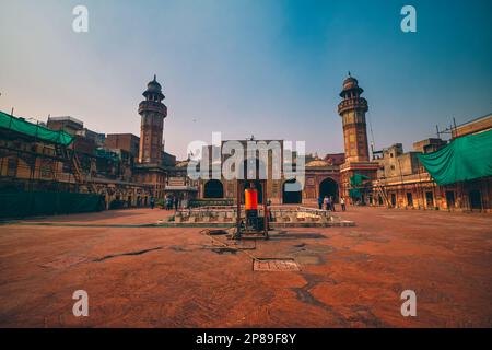 The courtyard of the mosque contains a pool used for bathing in Islamic ...