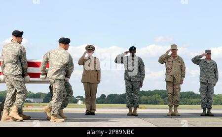Army Brig. Gen. James H. Dickinson (Left) and Army Brig. Gen. Donald G ...