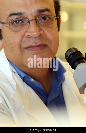 Professor Karim Nayernia, is seen at Newcastle University and the ...