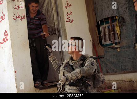 U.S. Army Spc. Adam Steele, 30, from C Co., 1st Battalion, 5th Infantry ...