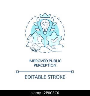 Improved public perception concept icon Stock Vector Image & Art - Alamy