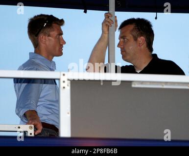 NASCAR driver Jeremy Mayfield, right, and his wife Shana, left, arrive ...