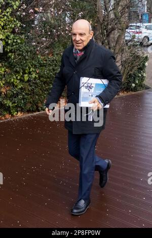 Dassault Aviation CEO Eric Trappier pictured during a press meeting ...