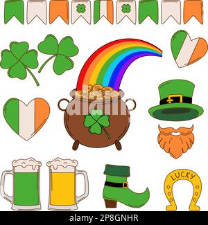 st patrick clover leaf Stock Vector Image & Art - Alamy