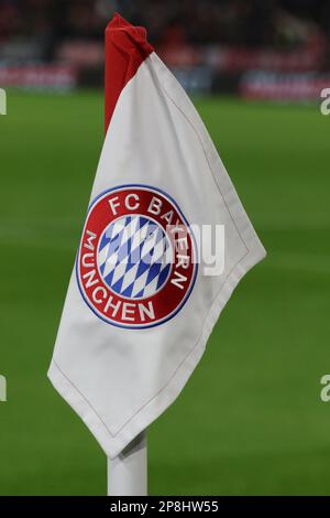Corner flag, logo, Allianz Arena, Munich, Bavaria, Germany Stock Photo ...