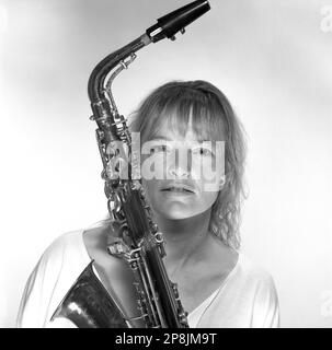 Jazz Saxophonist and composer Barbara Thompson 1989 Stock Photo - Alamy