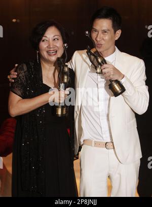 Hong Kong actress Paw Hee Ching poses on the red carpet of the 30th ...