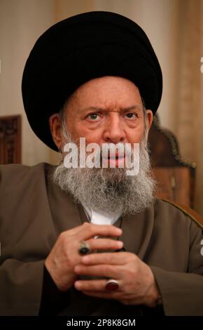 Grand Ayatollah Mohammed Hussein Fadlallah, a senior Lebanese Shiite ...