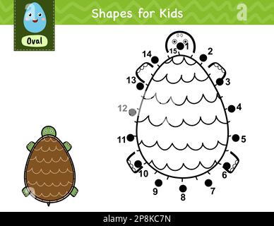 Dot to Dot Turtle Coloring Page for Kids Stock Vector Image & Art - Alamy