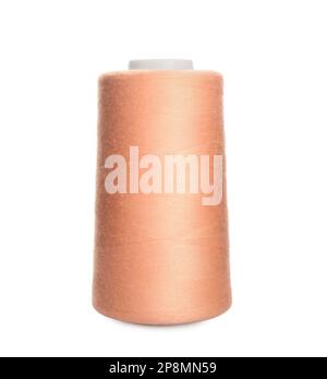 Spool of pale pink sewing thread isolated on white Stock Photo - Alamy