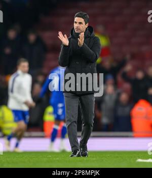 Arsenal manager Mikel Arteta after the Carabao Cup semi-final first leg ...