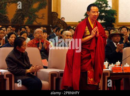 The Chinese-appointed Panchen Lama, Gyaltsen Norbu, the boy chosen by ...