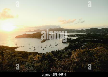 Shirley Heights Lookout in Antigua. Famous for its sunset and steel ...