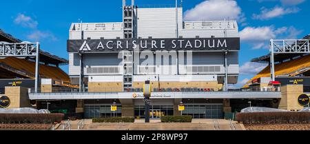 Outside of the open end of Acrisure Stadium where the Pittsburgh ...