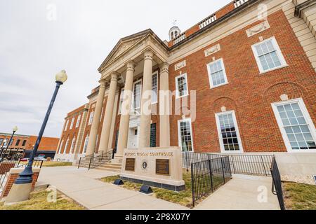 Missouri, FEB 24 2023 - Overcast view of the Historic Truman Courthouse ...