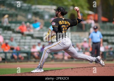 Pittsburgh Pirates pitcher Colin Holderman (35) during a spring ...
