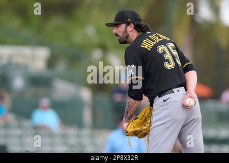Pittsburgh Pirates pitcher Colin Holderman (35) during a spring ...