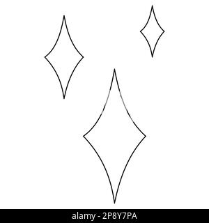 Rhombus cartoon geometric shape for kids to learn basic math education ...