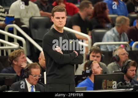 Utah Jazz head coach Will Hardy in the first half of an NBA basketball ...