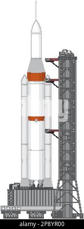 Rocket Launch Scaffolding Vector illustration Stock Vector Image & Art - Alamy