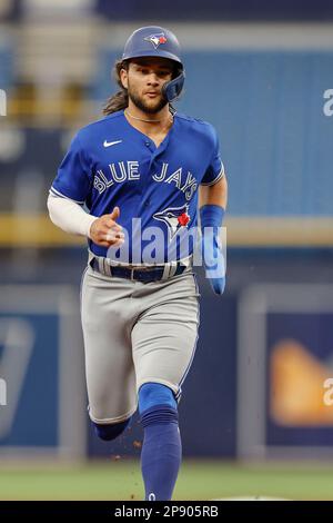 Toronto Blue Jays shortstop Bo Bichette (11) in the third inning of a ...