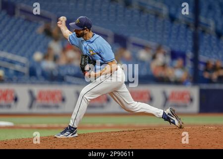 Tampa Bay Rays pitcher Ben Peoples poses for a portrait during photo ...