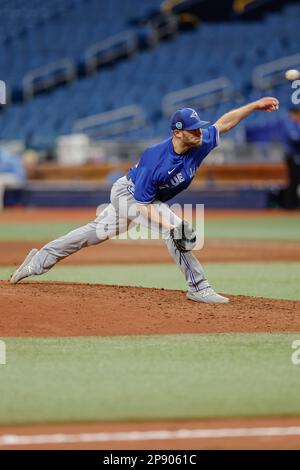 Tampa Bay Rays pitcher Paul Gervase poses for a portrait during photo ...