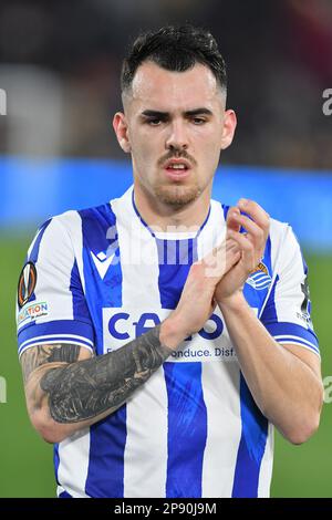 Alex Sola of Real Sociedad during the UEFA Europa League match, Round ...